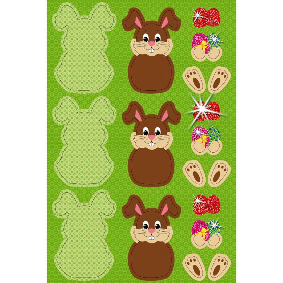 3D Paper Decoration "Häschen"