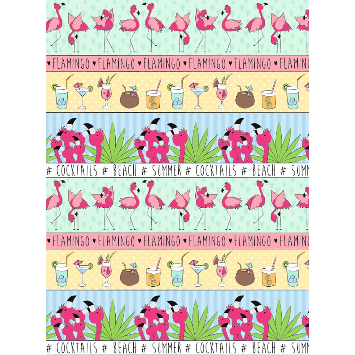 Papier-Block Flamingo-Design