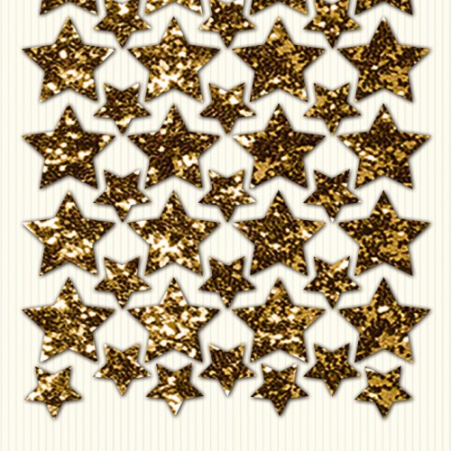 Flitter Sticker, 1 Blatt Folienstoff-Sticker, ca. 12 x 29 cm ...