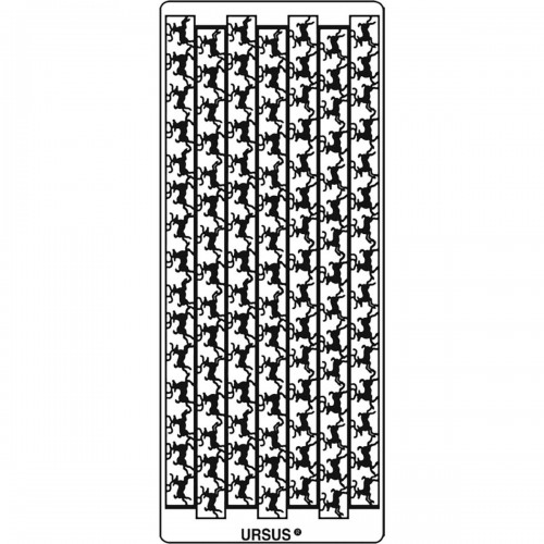 Kreativ Sticker "Bordüre Rentier" gold