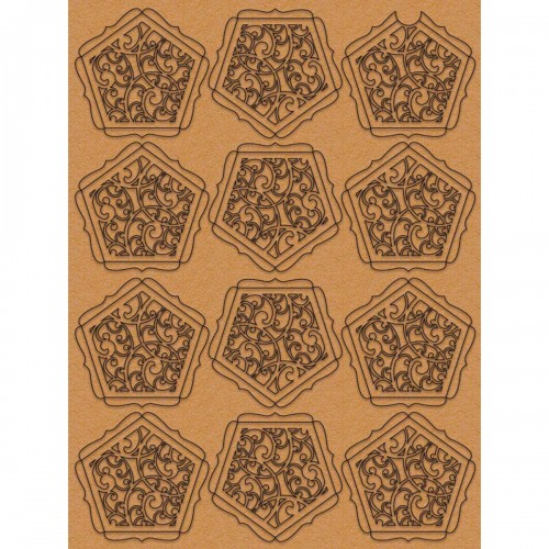 Silhouetten Kugeln Ranken